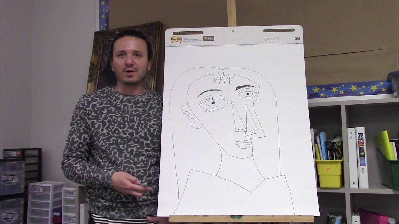 How to Draw Like Pablo Picasso | Easy Pablo Picasso Drawing - YouTube