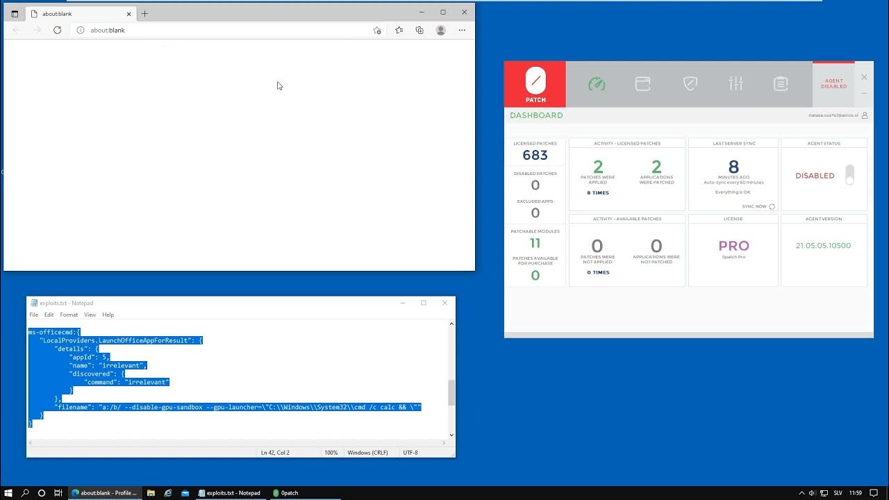Micropatching ms-officecmd Remote Code Execution - YouTube