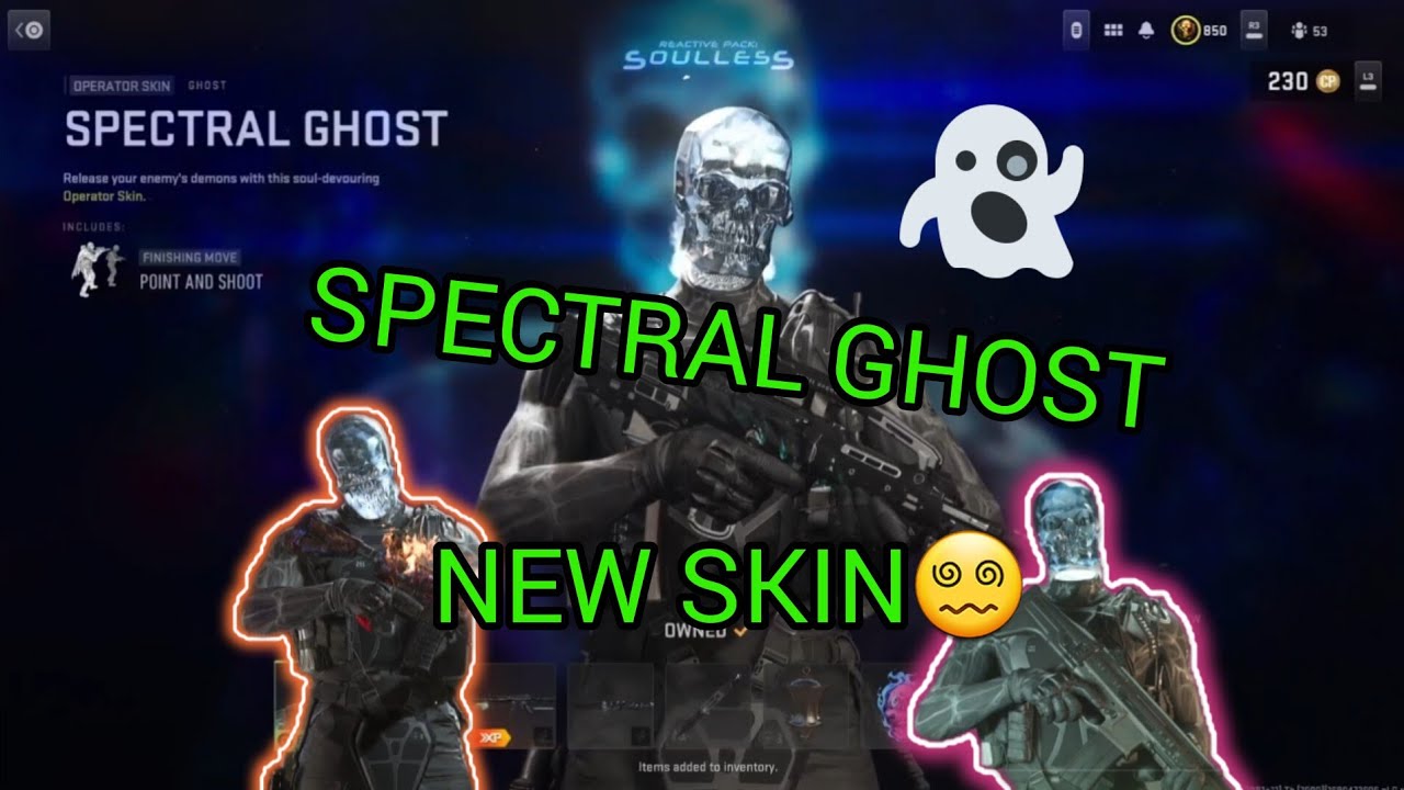 Modern warfare II WOW New Spectral Ghost Skin ☠️ ️ #warzone2 #cod - YouTube