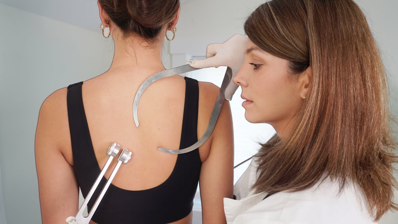 ASMR Back Exam Chiropractic Adjustment Neck, Shoulder, Spine ...