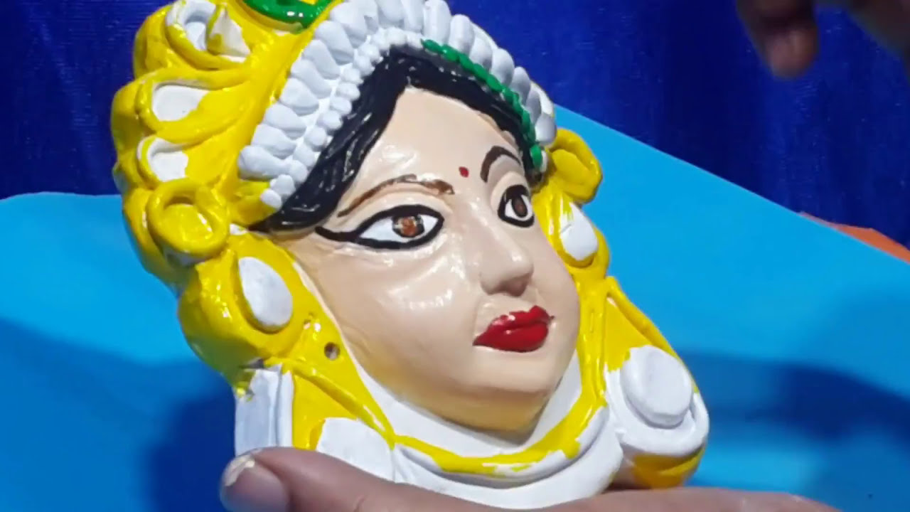 How to make devi mata's face| Durga|Laxmi face|Face Sculpting मूर्ति का ...