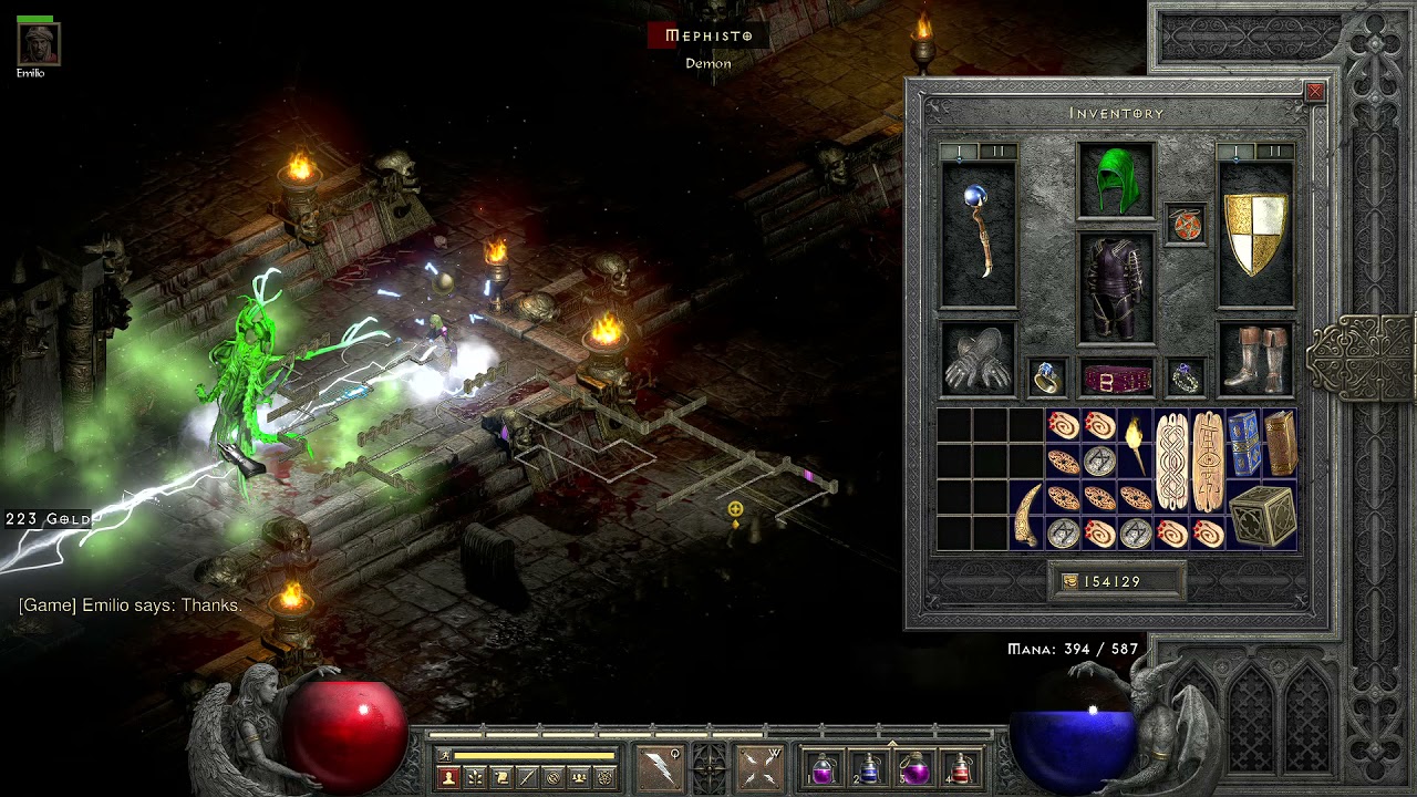 Diablo II Resurrected - Looting Ethereal Grim Reaper Scythe from ...