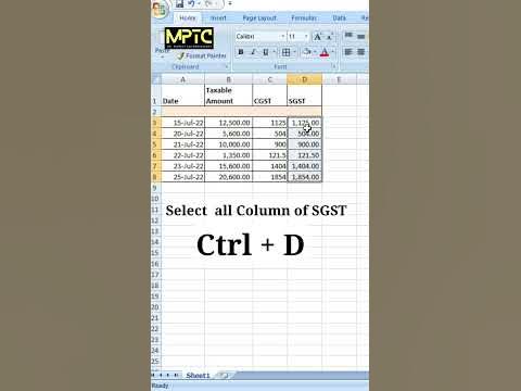 Excel Shortcut Tips & Tricks | MPTC | Excel Formula | Excel Tutorials in Hindi | Excel Viral ...