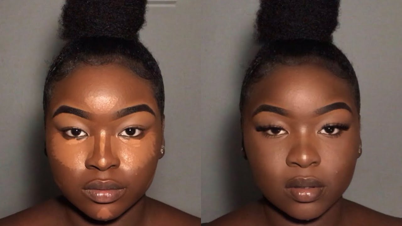 How to Highlight and Contour | Round/Wide Face | WOC | Beginner ...