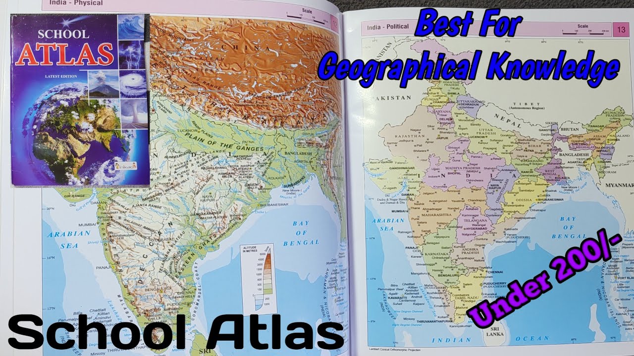 Best School ATLAS For Students || For Geographical Knowledge || 📕📗 ...