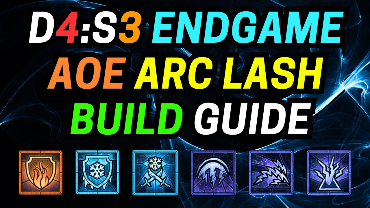 D4: S3 | Endgame AoE Arc Lash Build | T100s Bosses - YouTube