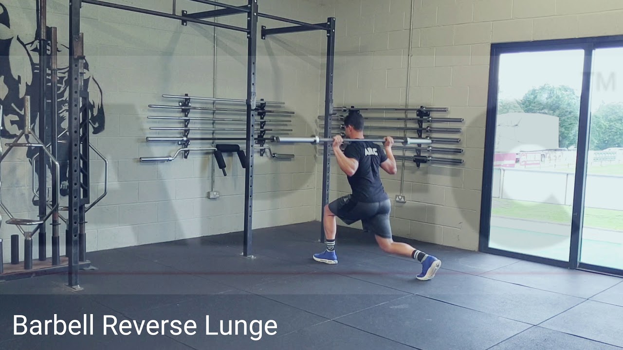 How to do a Barbell Reverse Lunge - YouTube