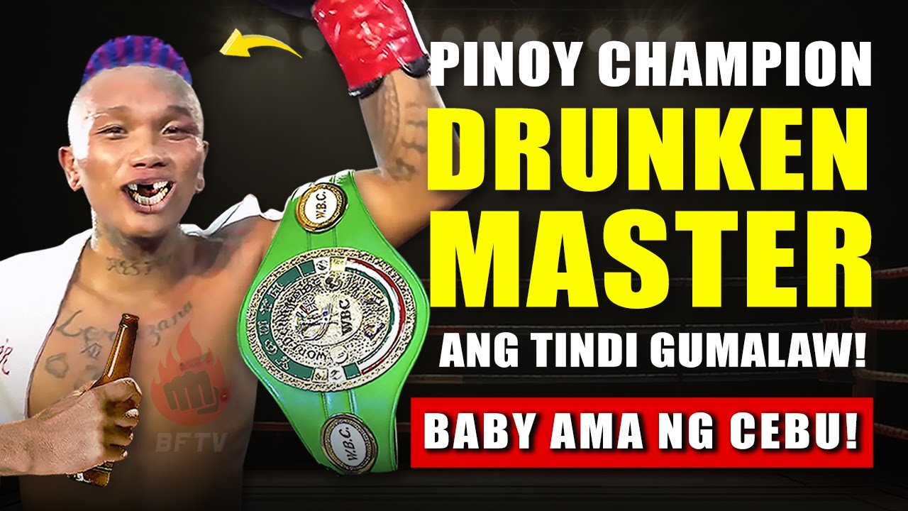PINOY BOXER Mala DRUNKEN MASTER! Sobrang Kakaiba ang STYLE! Knockout ...