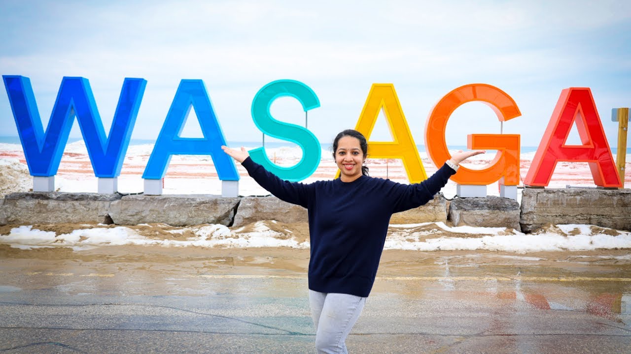 Visit To Wasaga In Winter | World’s Longest Fresh Water Beach 🌊 | # ...