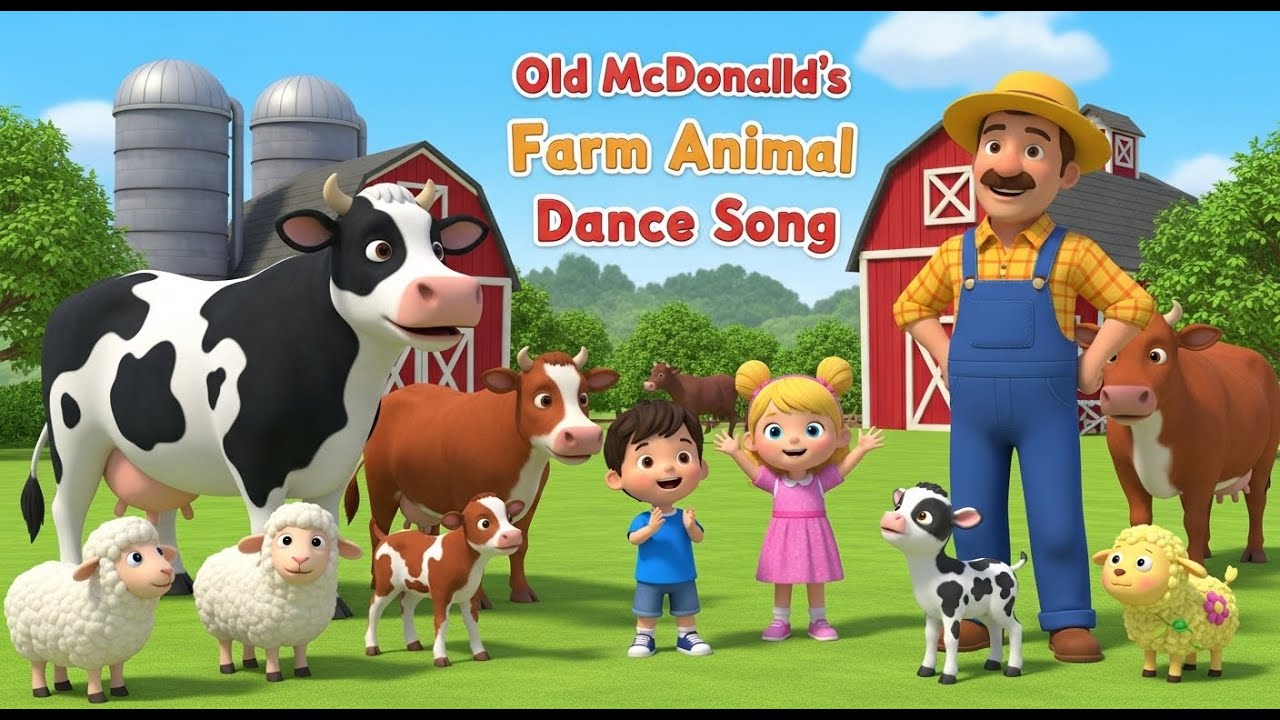 Old Mcdonalds Farm Animal Dance - YouTube