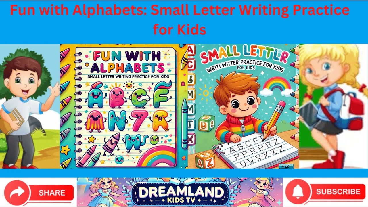Fun with Alphabets: Small Letter Writing Practice for Kids - YouTube