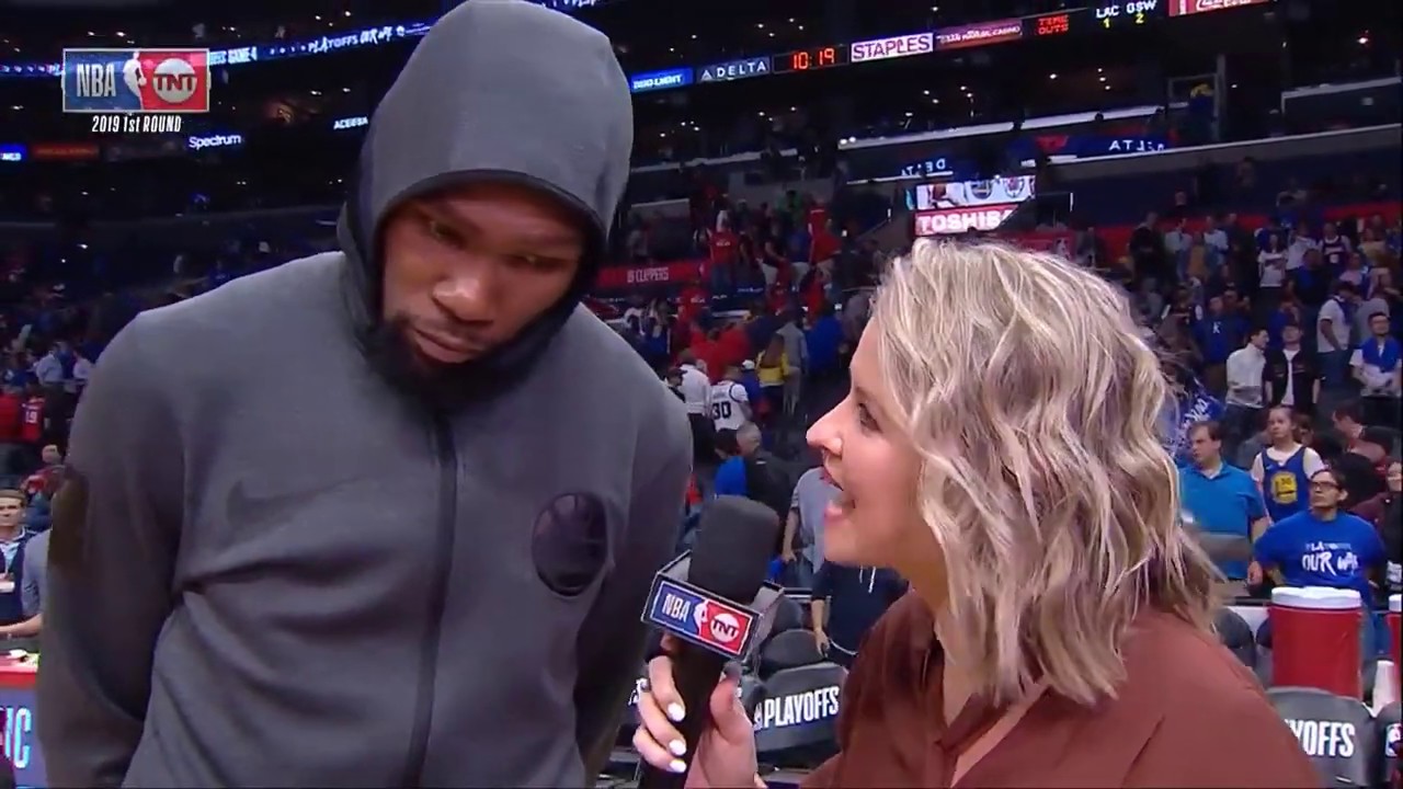 KEVIN DURANTS POST GAME INTERVIEW GAME 3 VS CLIPPERS 2019 PLAYOFFS FULL ...