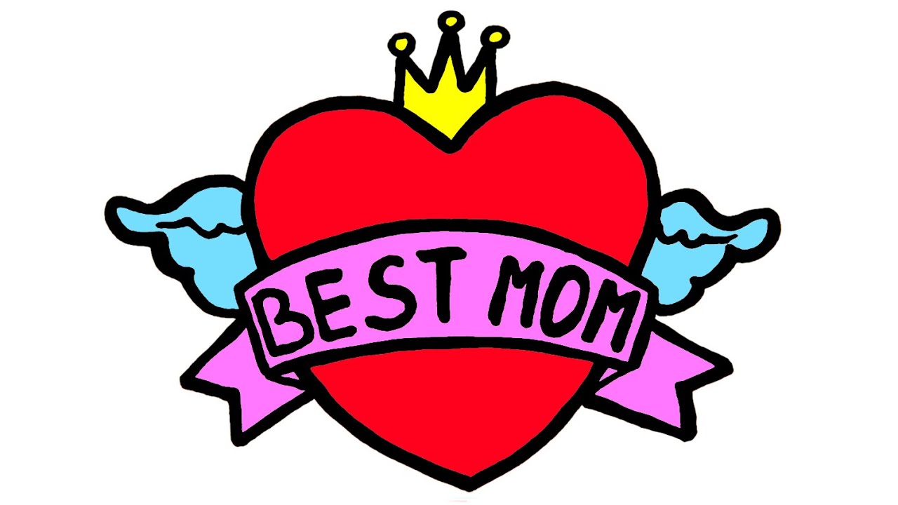 How to Draw BEST MOM coloring books - YouTube