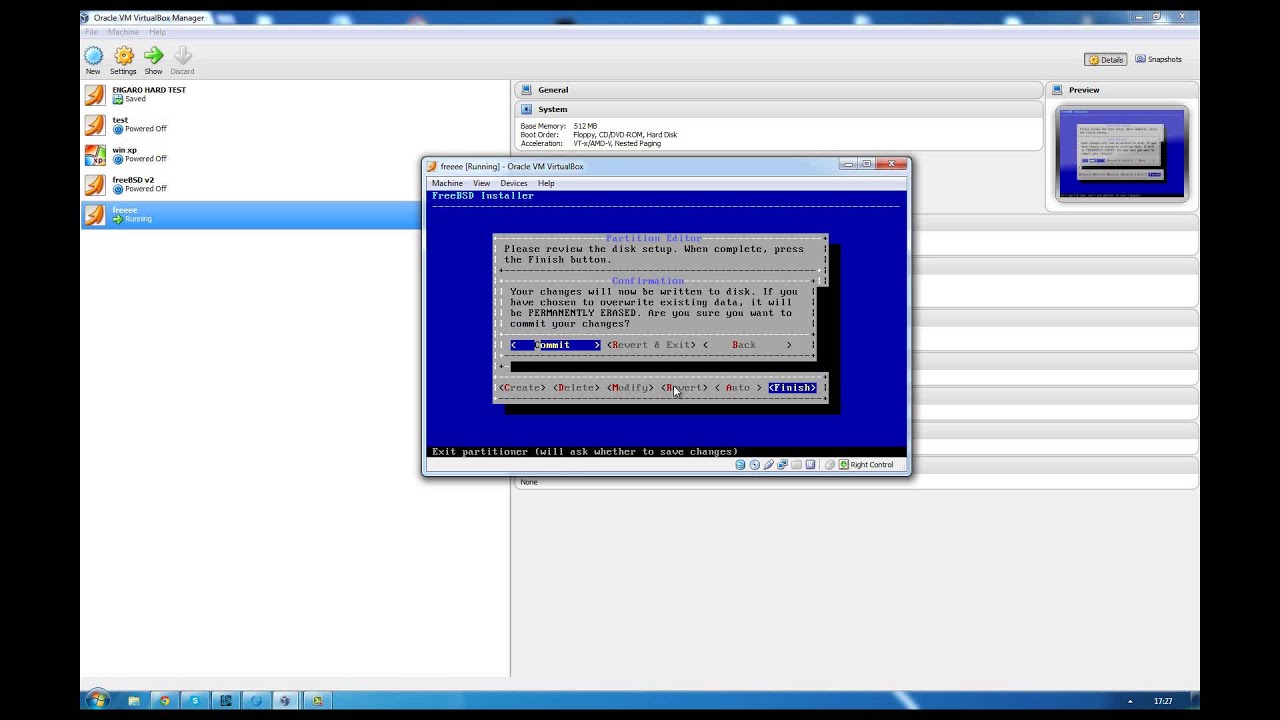 TUTORIAL Instalacja FreeBSD 9.2 na VirtualBox + Pobieranie portów - YouTube