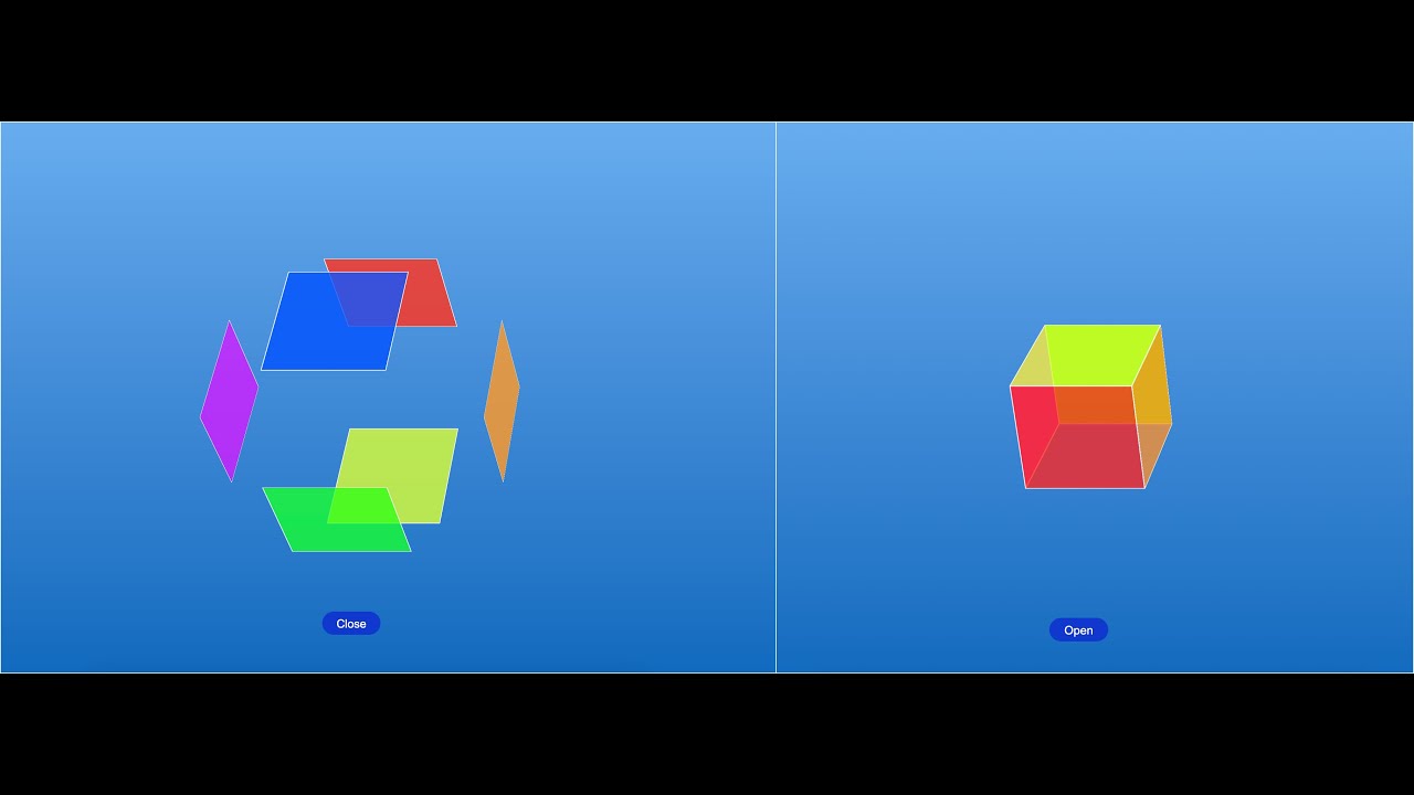 CSS 3D - Cube projection - YouTube