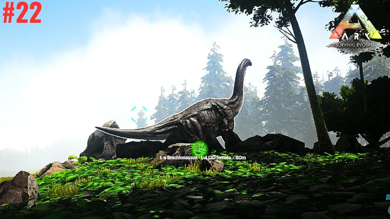 Trying to tame Brachiosaurus || Ark Survival Evolved || The Island ...
