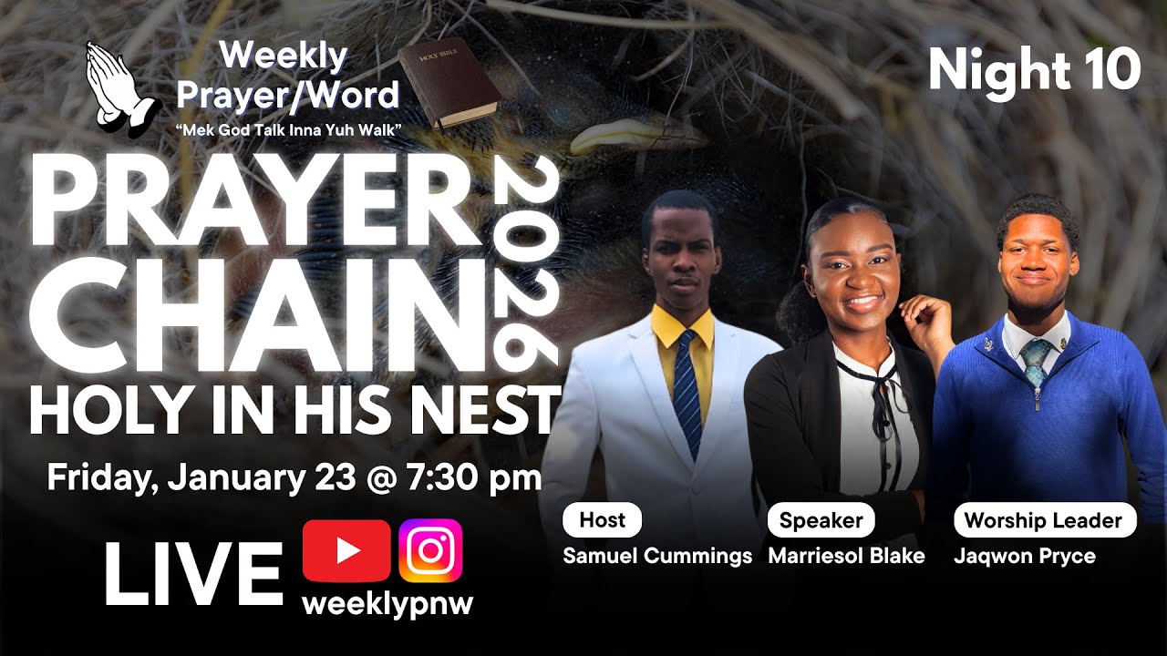 Holy In His Nest | Prayer Chain 2026 | Night 10 | Weekly Prayer & Word ...