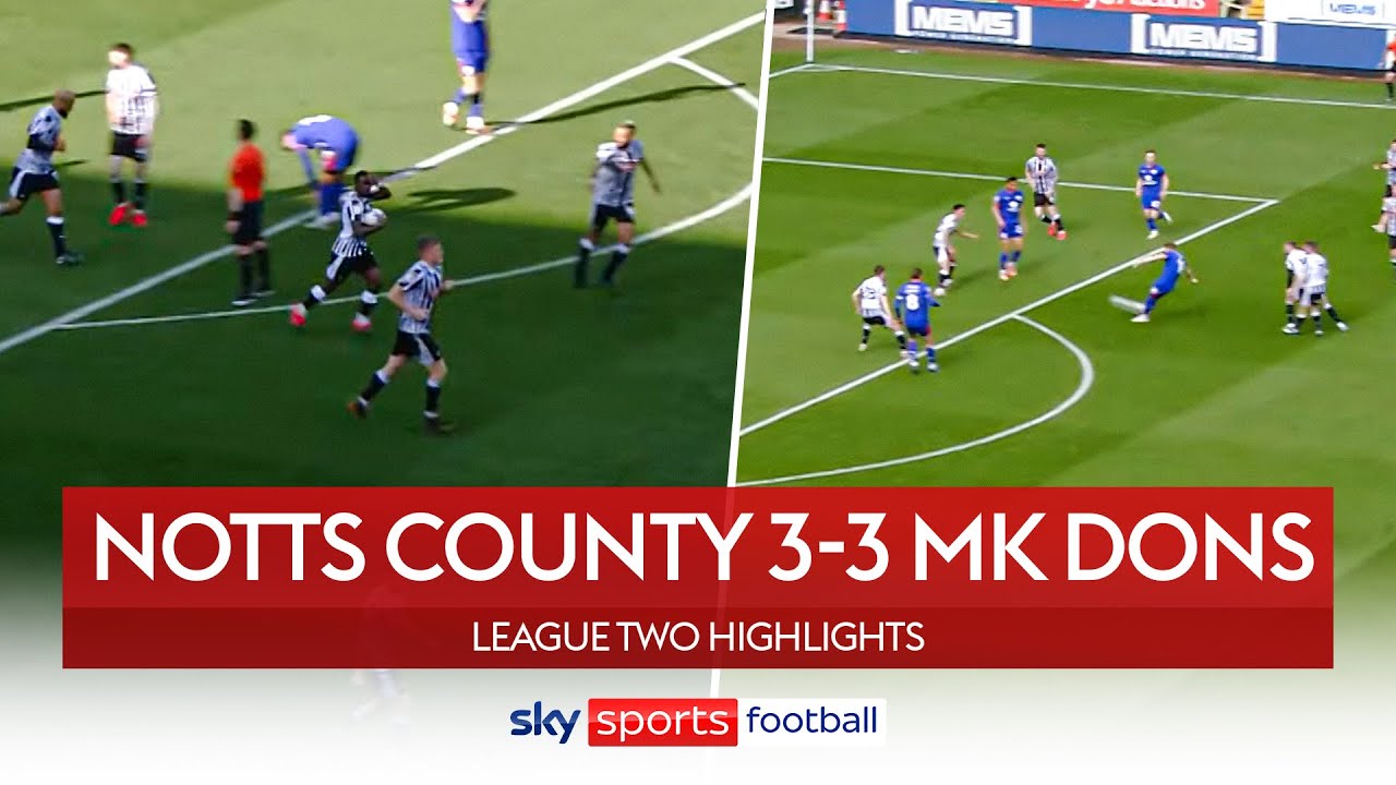 Nemane grabs 91st minute leveler in SIX GOAL THRILLER 😲 | Notts County ...