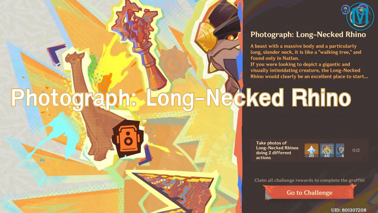 Traces of Artistry / Photograph: Long-Necked Rhino | Genshin Impact 5.0 ...