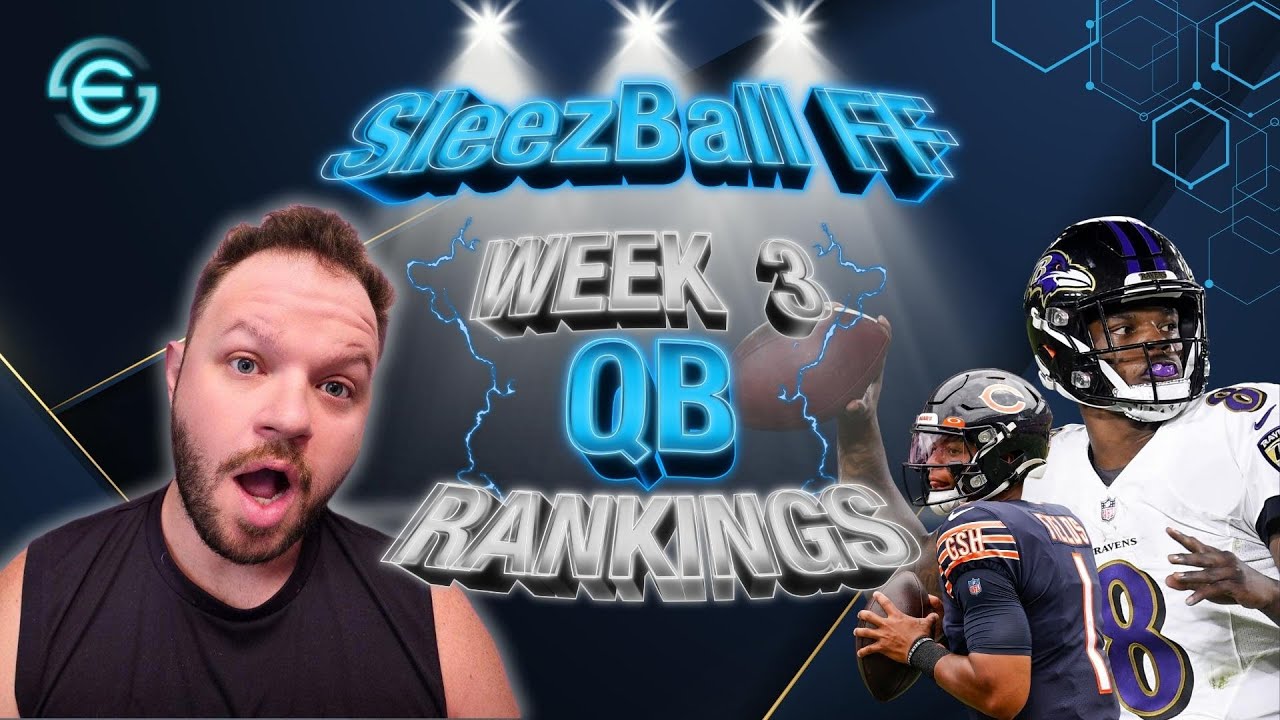 QB Tiers Week 3 (1-20 & & Deep Plays) | 2023 Fantasy Football!!! - YouTube