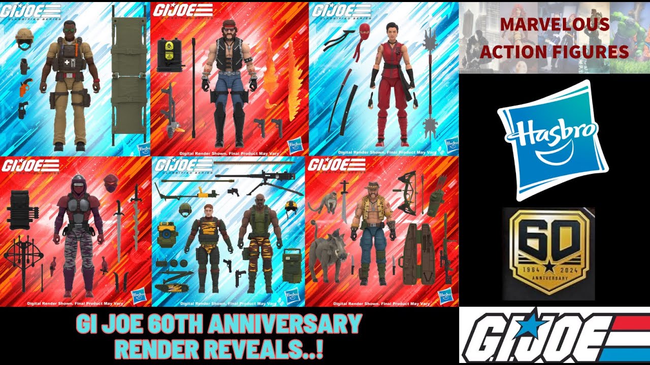 GI Joe 60th Anniversary: Hasbro Pulse Render Reveals..! - YouTube