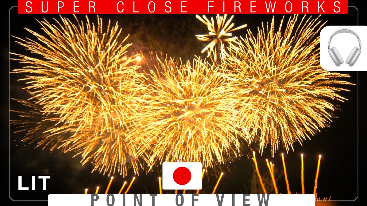 [4K HDR] Up-close #Fireworks Spectacular at Summer Ueda, Nagano, Japan ...