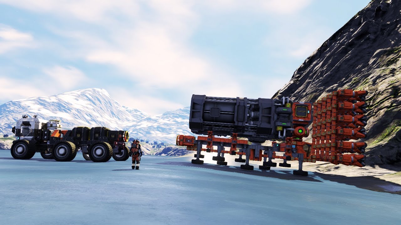 Space Engineers | Walking Excavator Test - YouTube