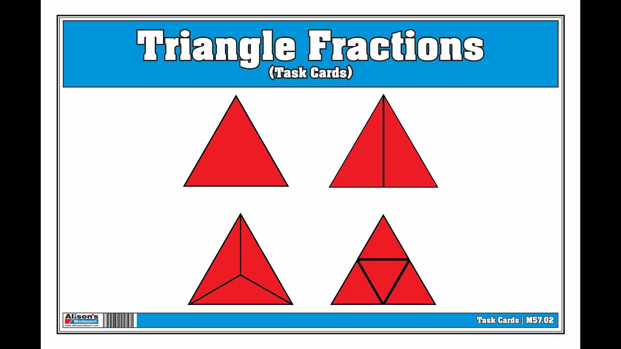 Triangle Fractions (Task Cards) - YouTube
