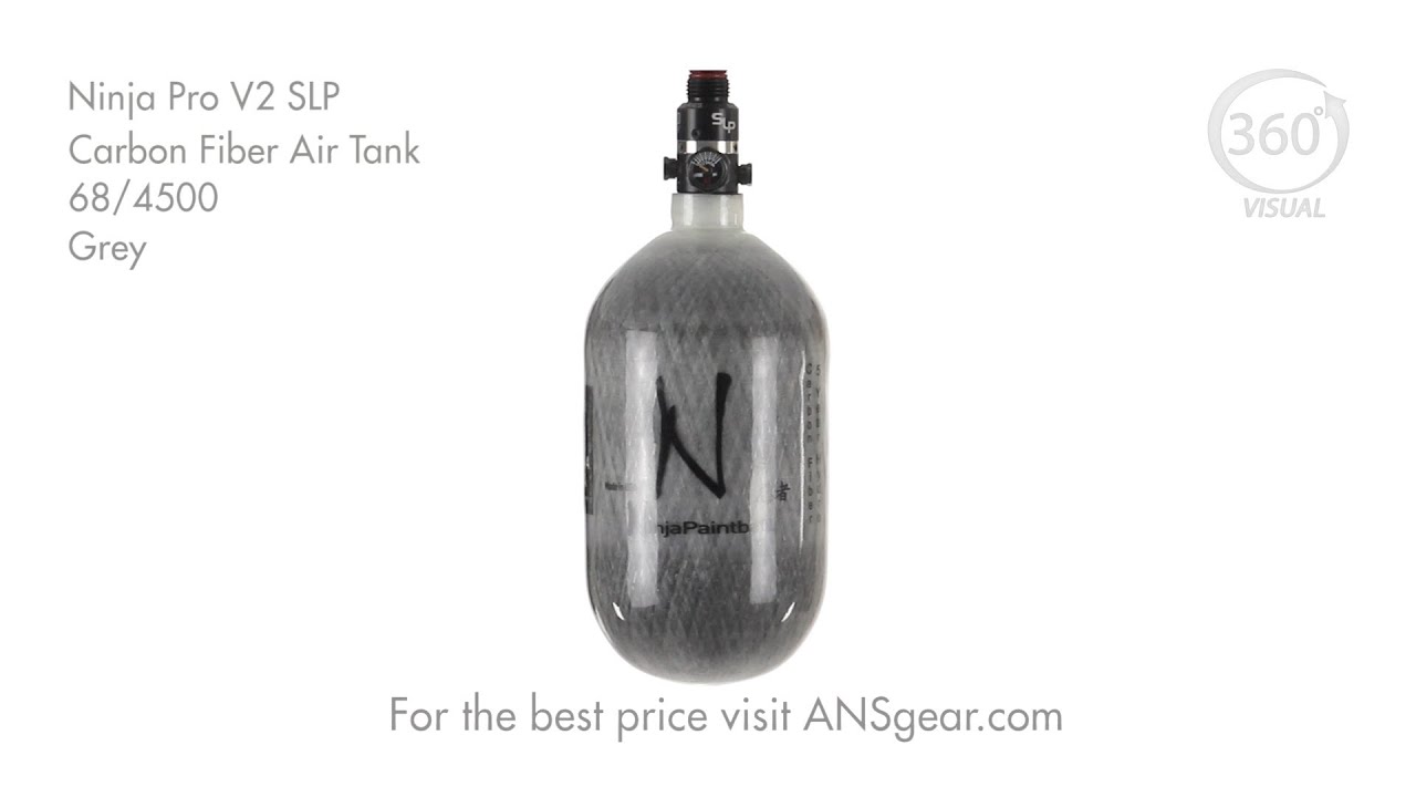 Ninja Pro V2 SLP Carbon Fiber Air Tank - 68/4500 - Grey - Visual 360 ...