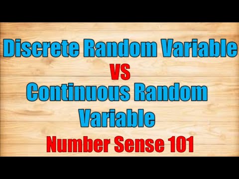 Discrete and Continuous Random Variable - Number Sense 101 - YouTube