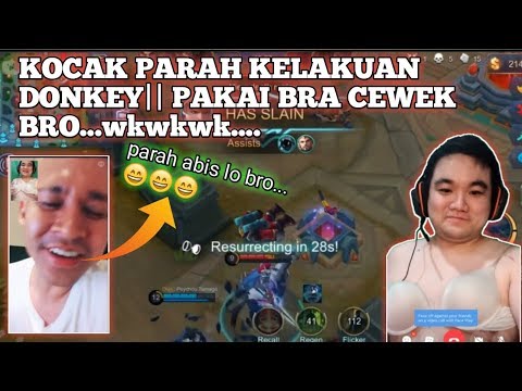 KOCAK PARAH KELAKUAN DONKEY|| STREAMING PAKEK BRA CWEK BRO...😄😄😄