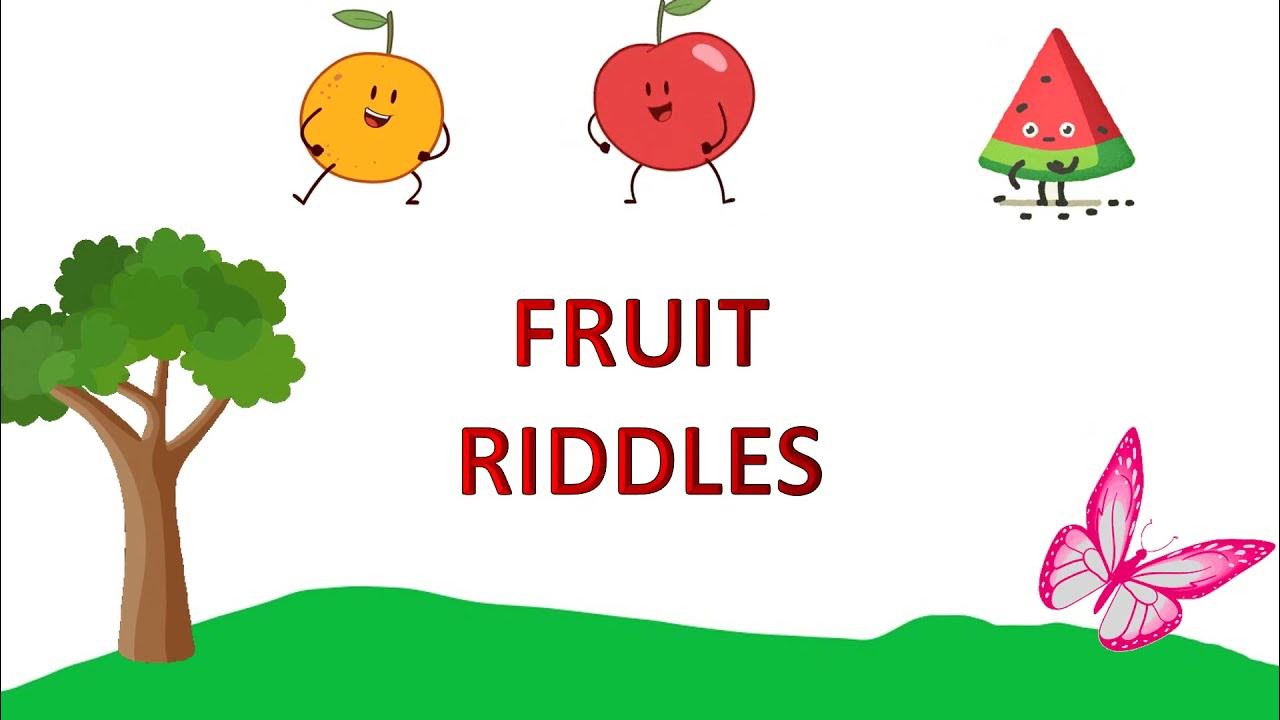 Fruit riddles in English for kids | Riddle with fun | Learn fruit names ...
