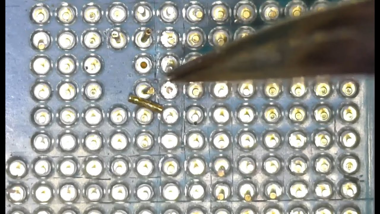 AMD CPU PIN soldering repair - YouTube