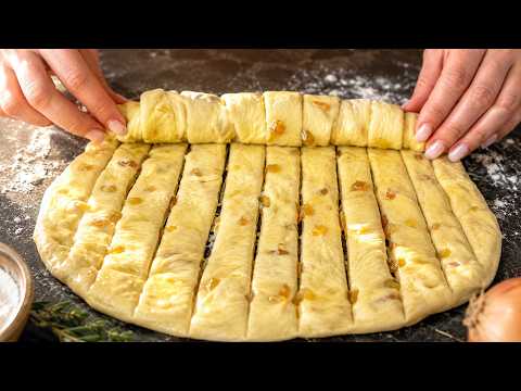 🍯 HONIG wirkt WUNDER in diesem Teig! Französisches Zwiebelbrot besser als jede Feinkostbäckerei! 🤯