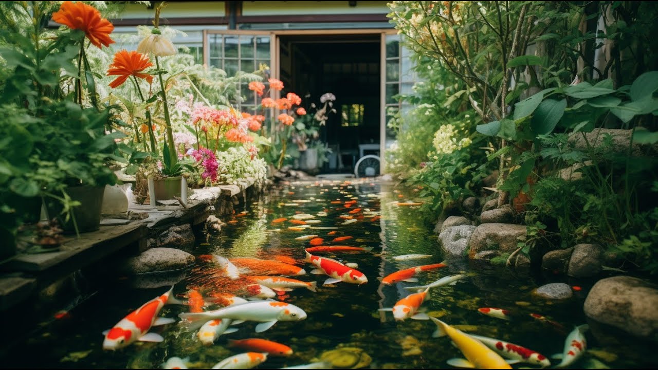 Water Sounds for Sleeping, White Noise, Relaxation Zen, Koi Pond ...