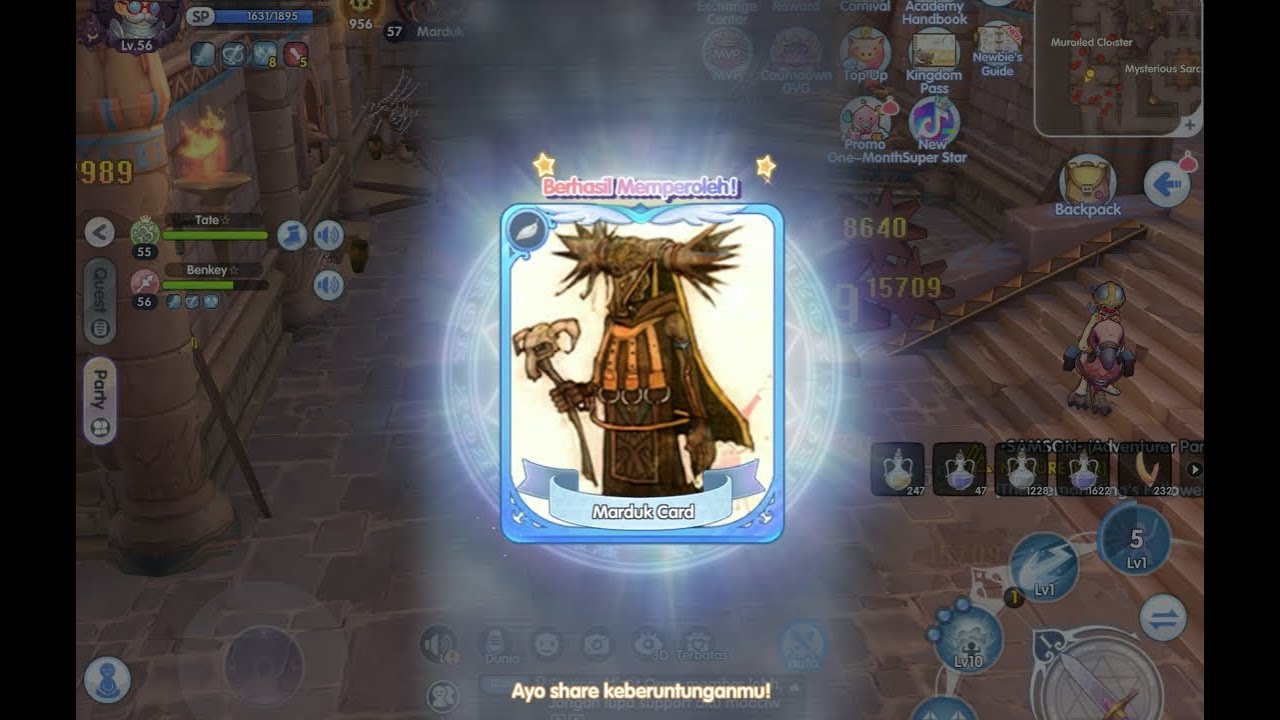 MARDUK CARD GAREMMM -MAJAPAHIT - Ragnarok X: Next Generation - YouTube