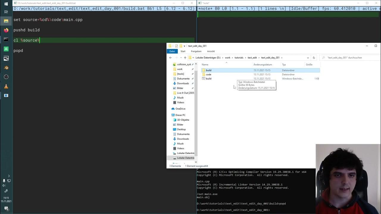 Tutorial Text Editor Day 01 - YouTube