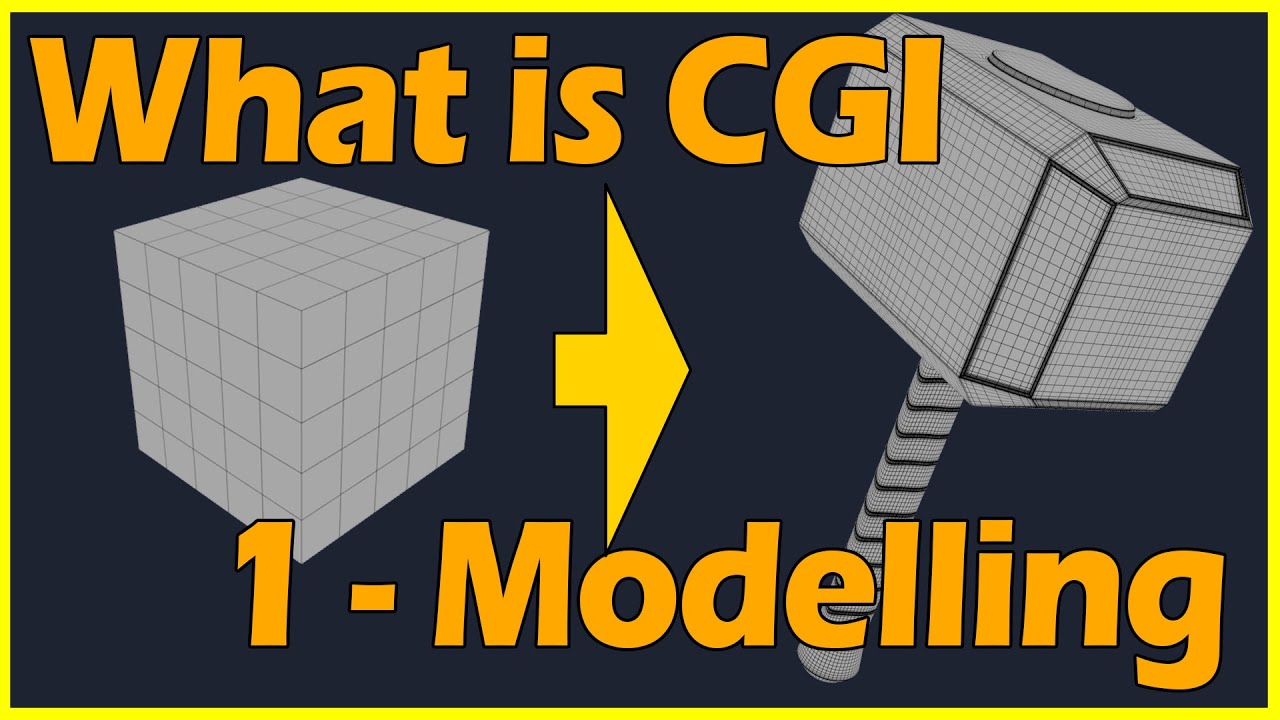 How is CGI Created - 1/5 Modelling Thor's Hammer - A Quick Explanation ...