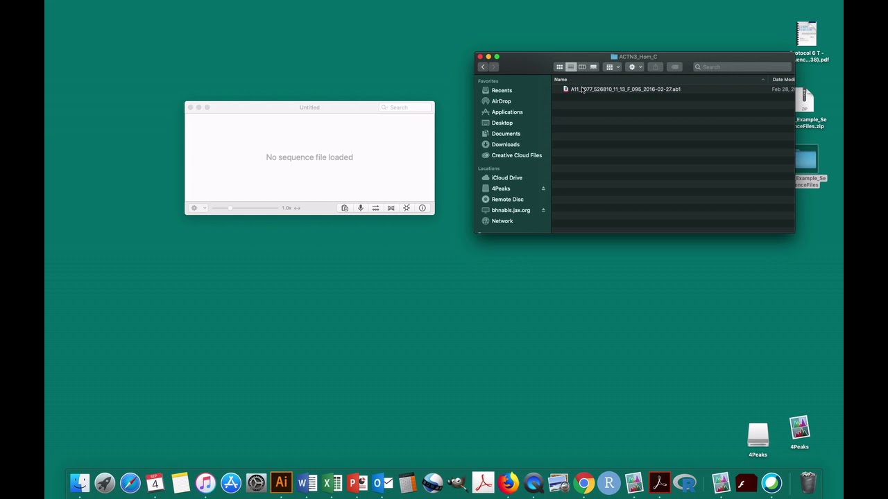 Sequence Analysis Protocol - Open & View Sequence Files - 4Peaks Mac ...