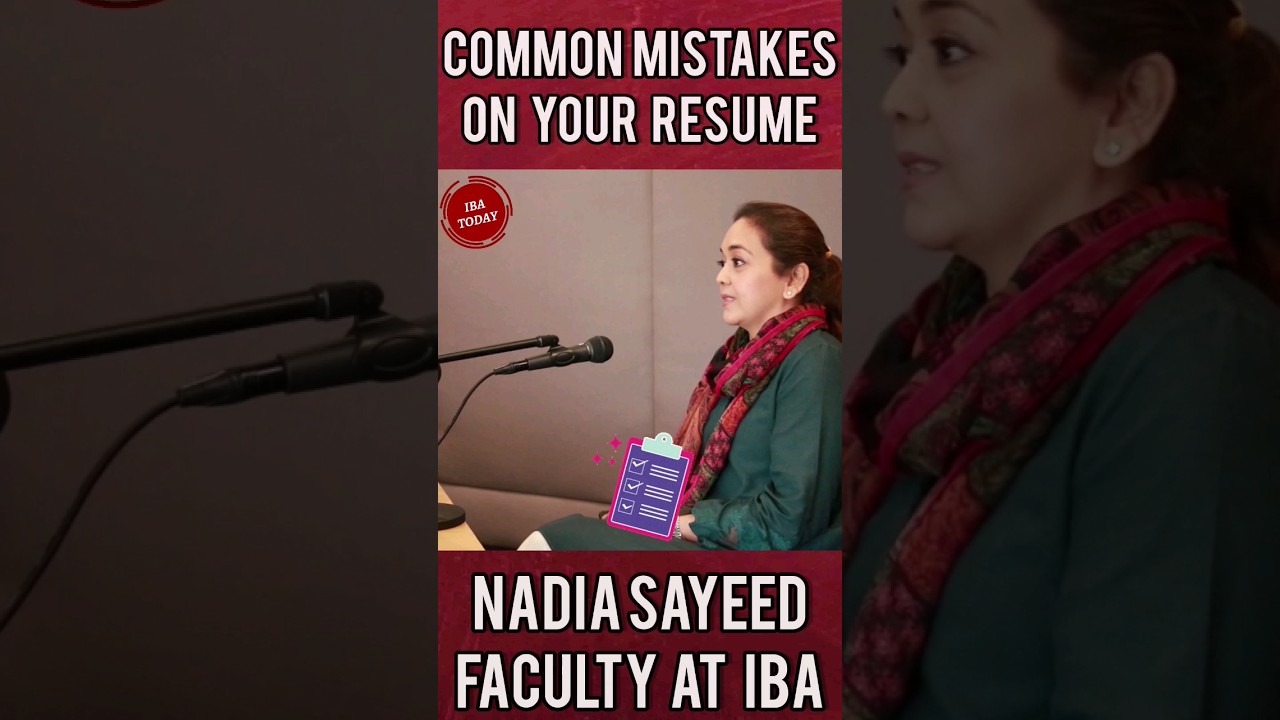 Common Mistakes on Resume - Nadia Sayeed #IBATodayPodcast #ResumeTips # ...