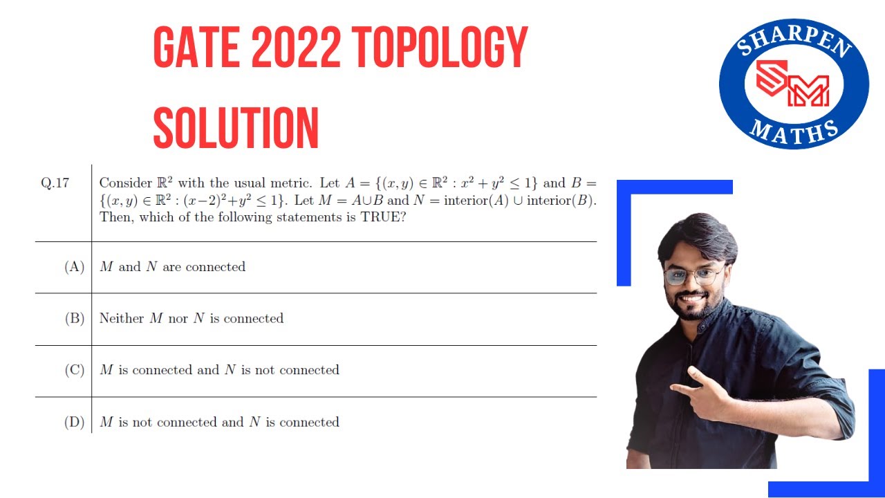 GATE 2023 || GATE 2022 Topology solution || Connected set ...