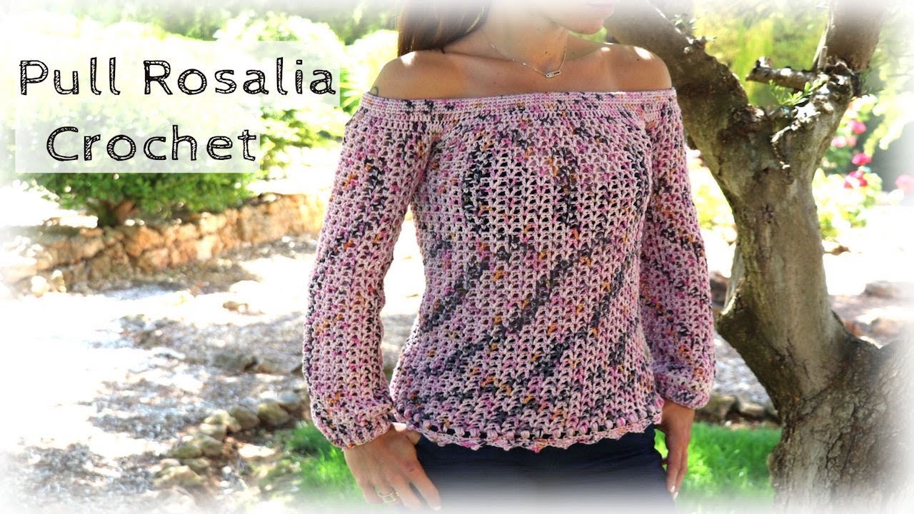 Pull d'été "ROSALÍA" Crochet "Lidia Crochet Tricot" - YouTube