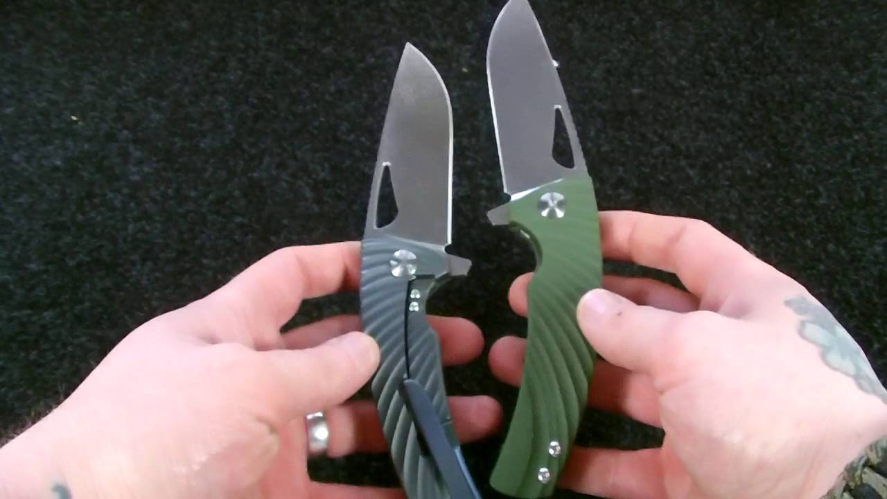 A look at 3 different versions Of Kyre by TK-knives - YouTube