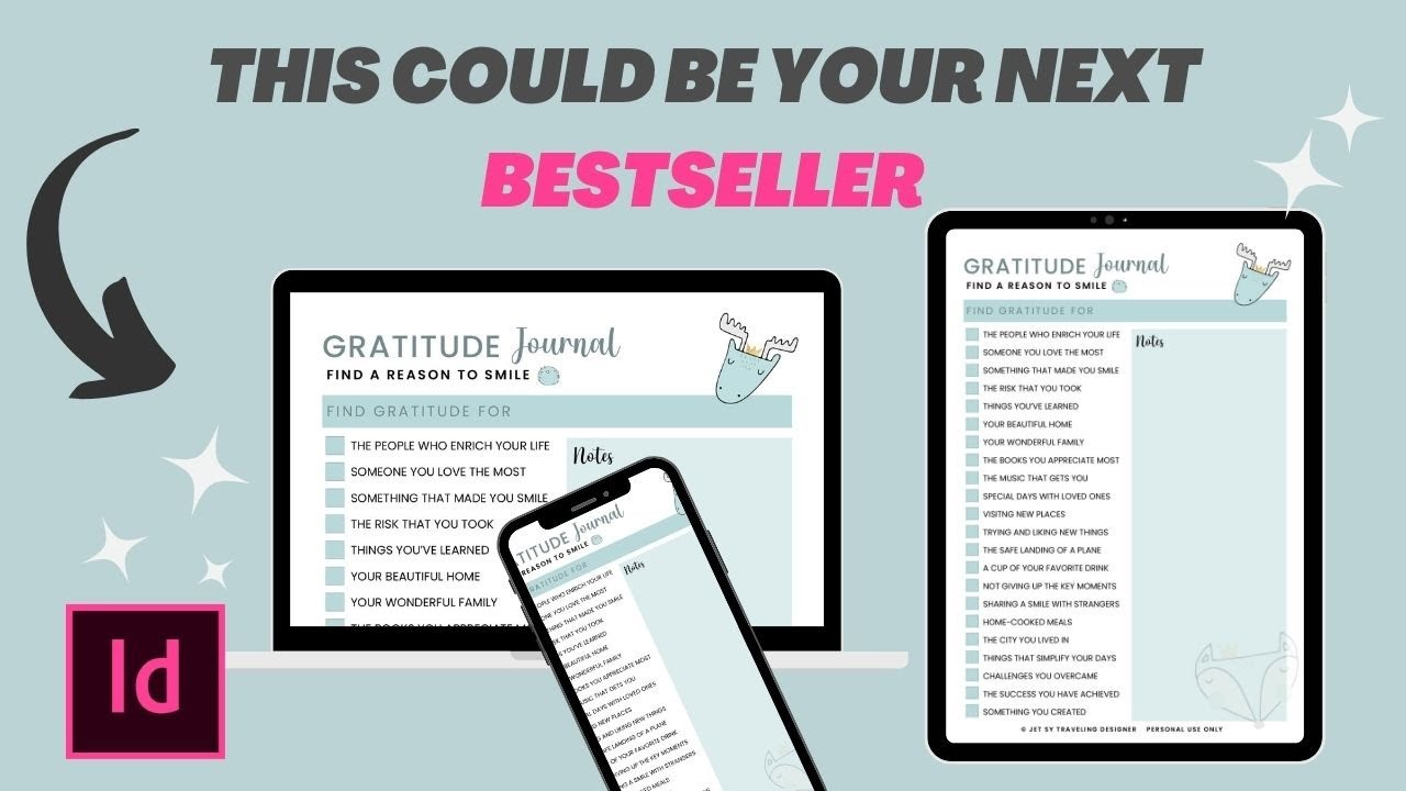 Adobe InDesign Tutorial: Create a Beautiful Gratitude Journal Today ...