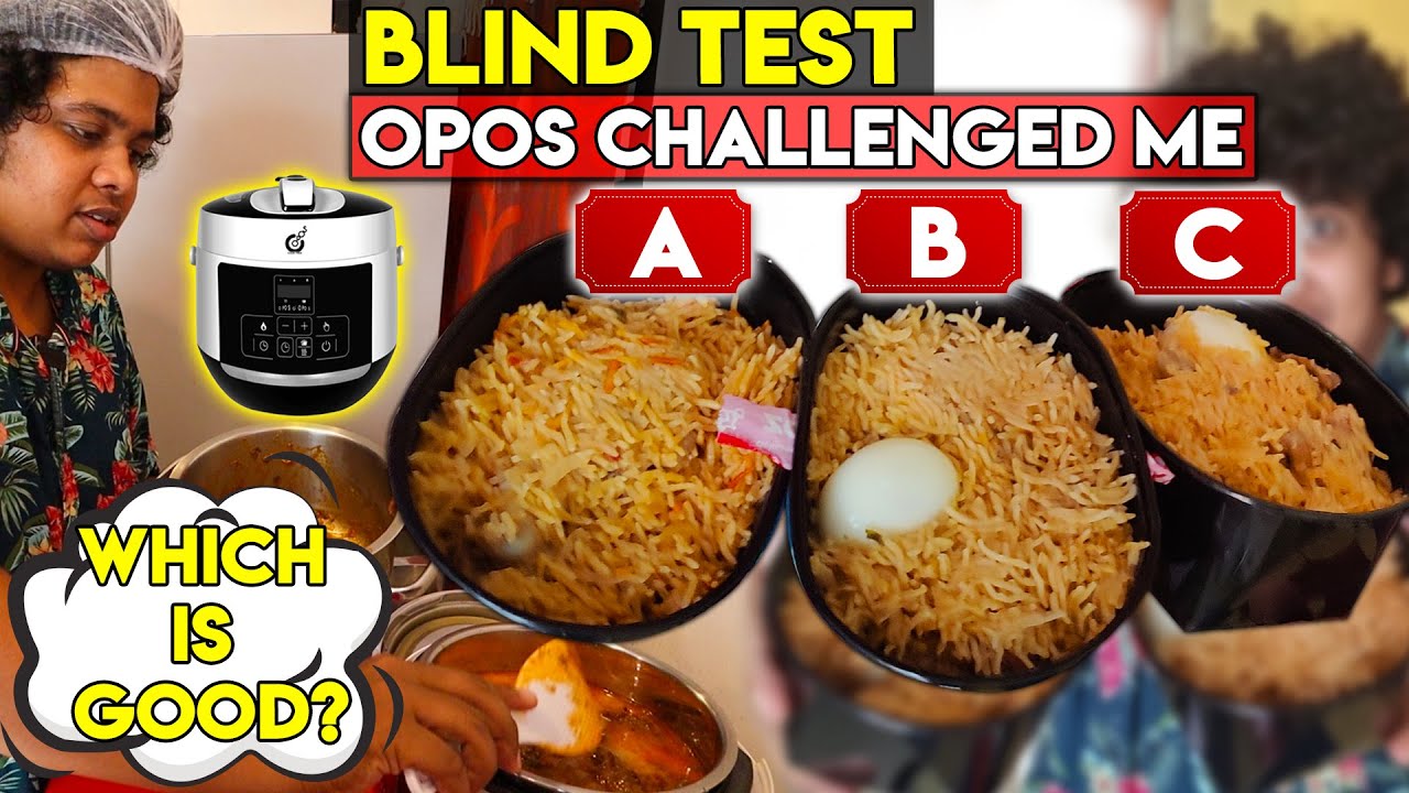 Biriyani Prepared By Machine!!! Biryani Blind Test Challenge by Opos ...