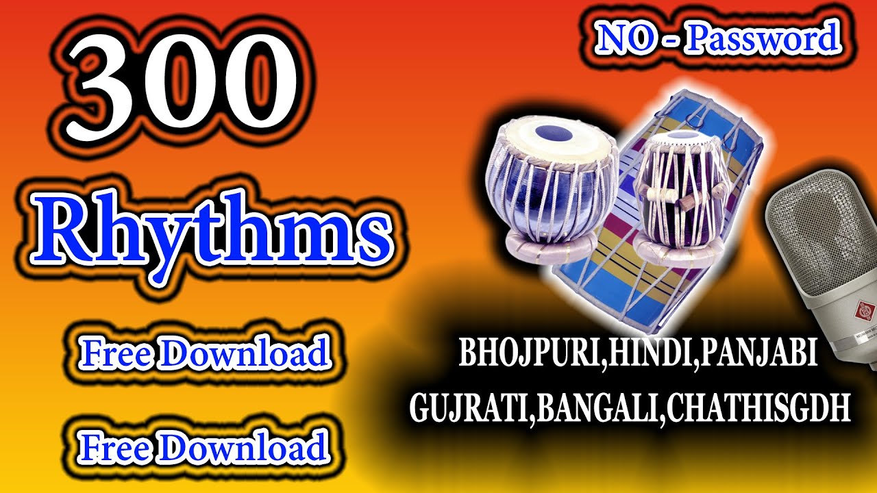 300 Rhythms Free Download (No Password) #dholak #tabla - YouTube