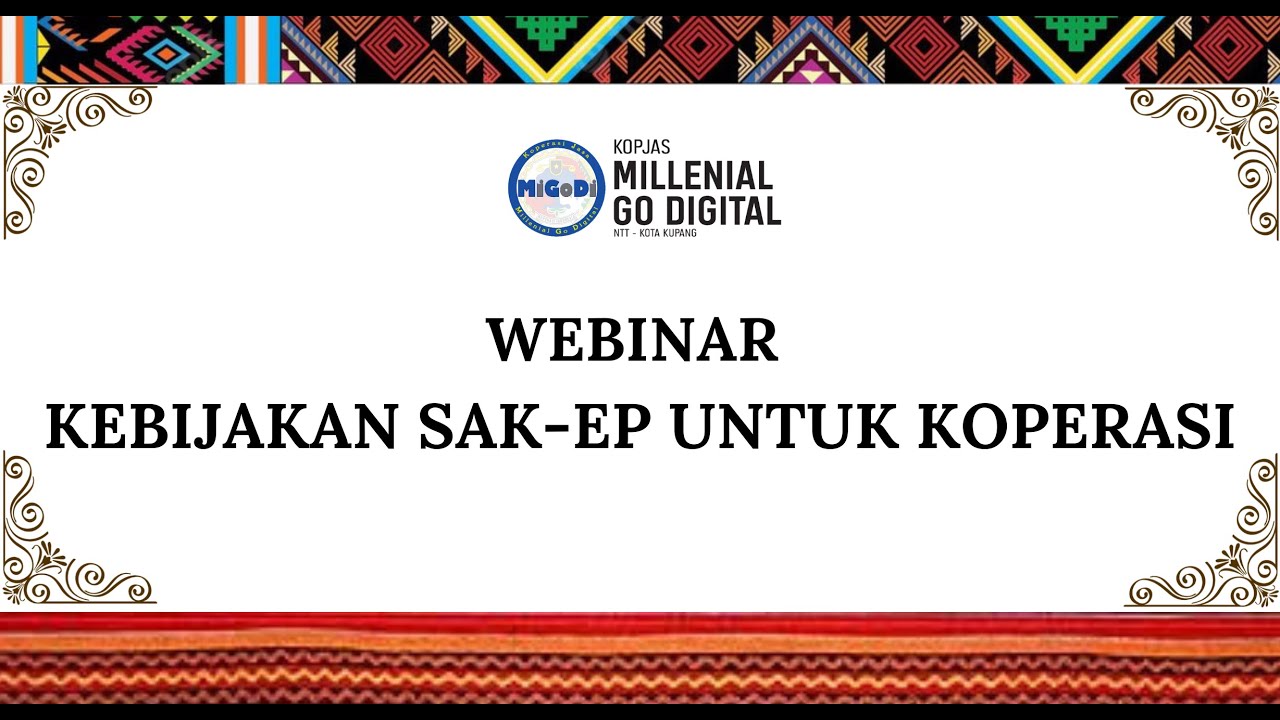 Webinar Kebijakan SAK-EP Untuk Koperasi - YouTube