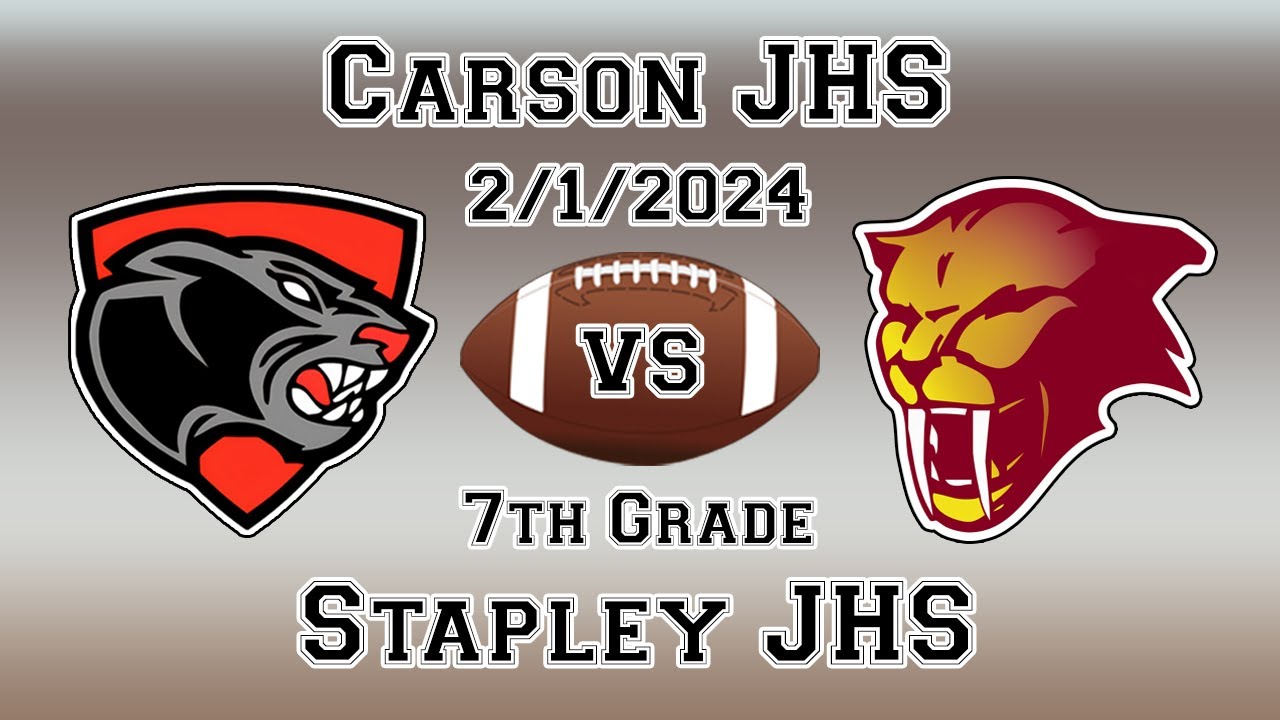 Junior HS Winter League Flag Football | Carson Cougars vs Stapley ...