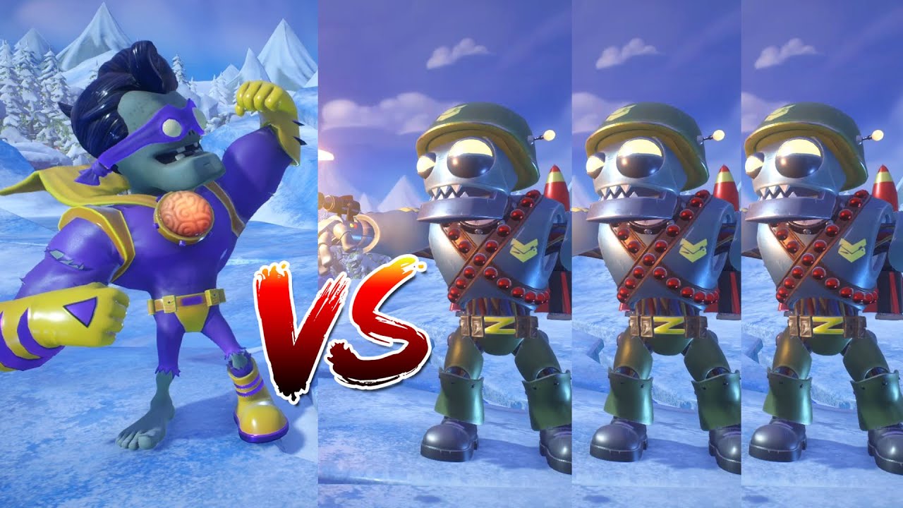 Super Brainz Fights Robot Zombie Assault Team | Zombies Vs Zombies ...