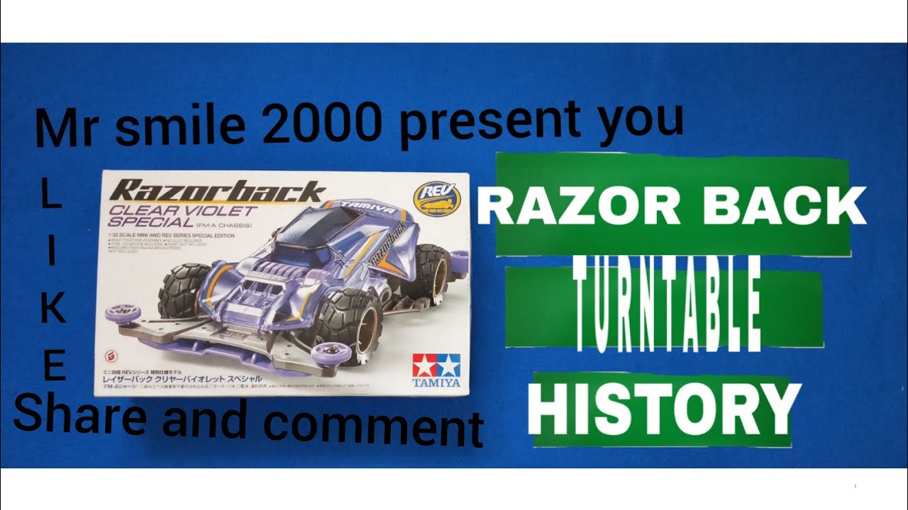 tamiya mini4wd razorback || review Tamiya 95524 || turn back and ...